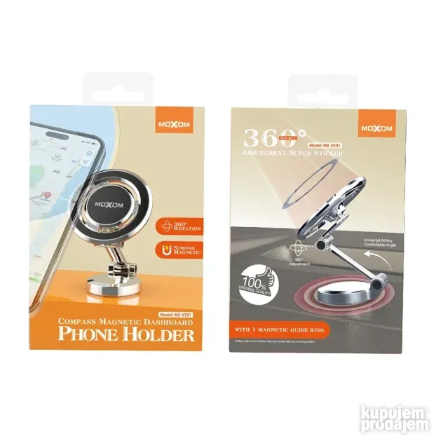 Drzac za mobilni telefon Moxom MX-VS91 magnet crni - KupujemProdajem