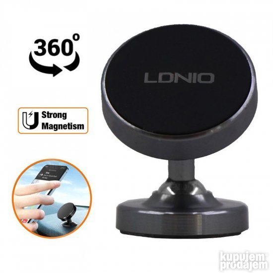 Auto stalak za ventilaciju LDNIO MG08 crni - KupujemProdajem