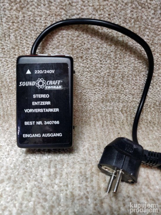 Voltcraft/Conrad gramofonsko pretpojačalo sa DIN ulaz/izlaz ...