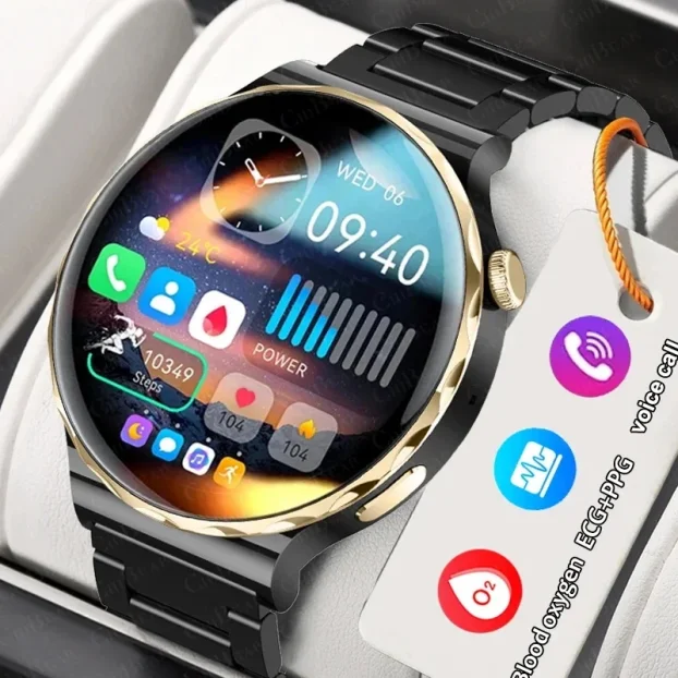 Ženski Smart sat (Smart watch) HW52 (crno-zlatni) + PUNJAČ ...
