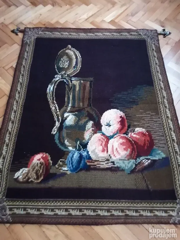 Tapiserija rucni rad sa ofingerom od mesinga Predivna - KupujemProdajem