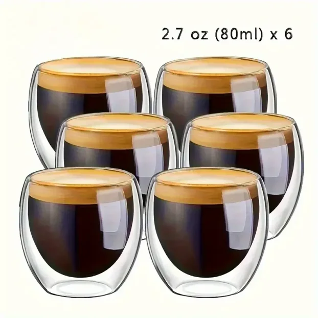Soljice za espresso, duplo dno staklene case kapućino - KupujemProdajem