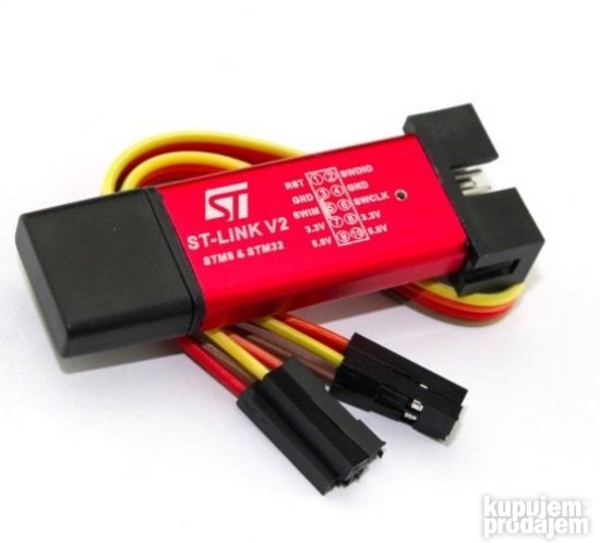 ST-LINK V2 programator za STM32 i STM8 kontrolere+kablici - KupujemProdajem