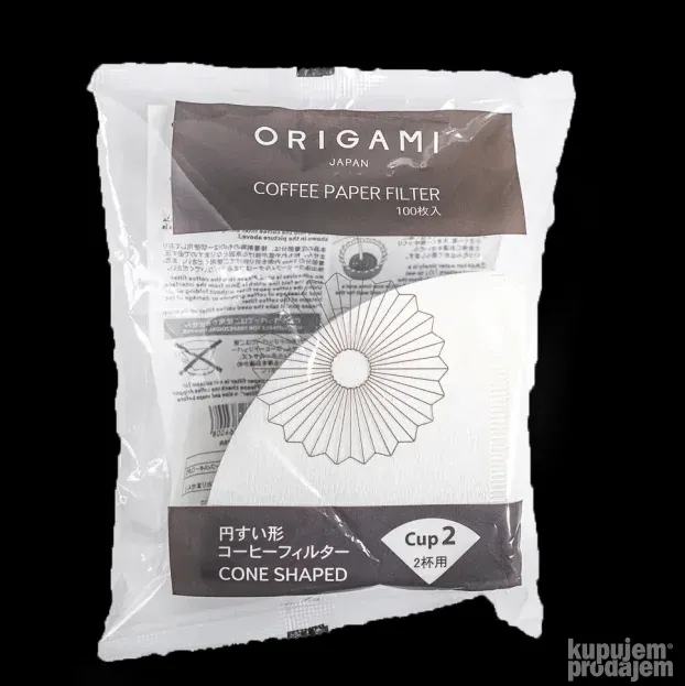 Origami papirni filter za kafu V60 2 cup 100kom Japan Cafec ...