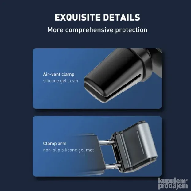 Auto stalak za ventilaciju LDNIO MG04 (Drzac) - Crna - KupujemProdajem