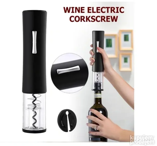 Elektricni otvarac vina otvarac za boce na baterije - Novo - - KupujemProdajem