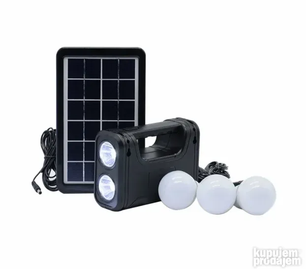 Solarni komplet za osvetljenje i punjenje rasveta-rasveta - KupujemProdajem