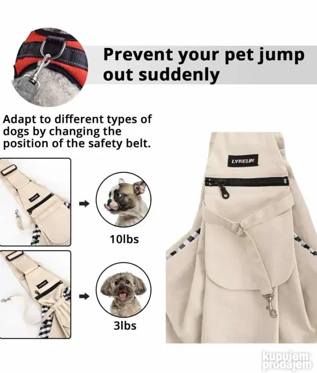 Torba za nošenje pasa sa podesivim remenom - KupujemProdajem