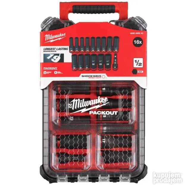 MILWAUKEE PACKOUT set udarnih nasadnih ključeva 4932480943 ...