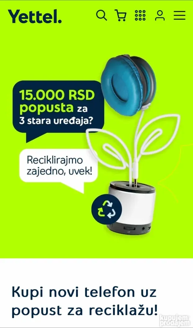 Paket od 3 telefona za reciklazu yettel mts A1 - KupujemProdajem