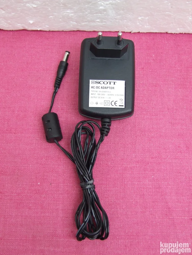 Scott adapter 9V 2A ORIGINAL konektor 5.5x2.5 mm + GARANCIJA ...