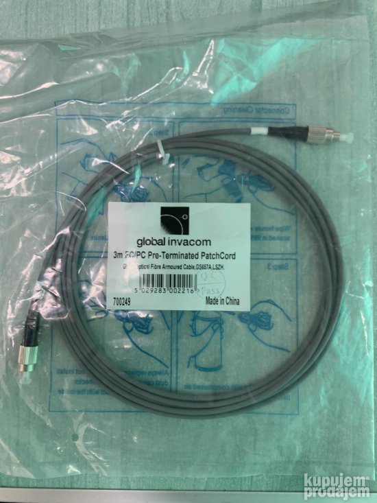 Opticki kabal Global Invacom terminisan FC/PC 3M - KupujemProdajem